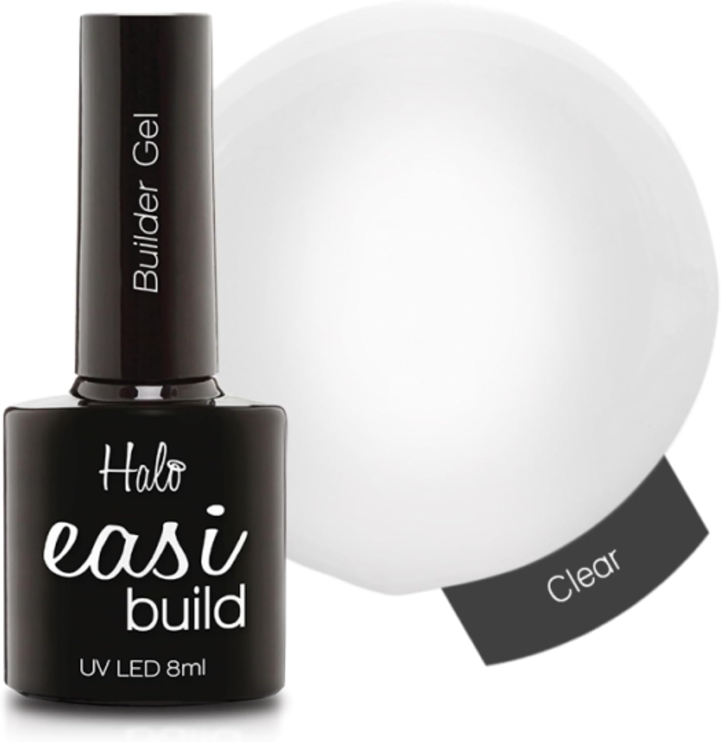 Halo Easibuild Builder Gel 8ml - Clear. UV/LED Builder Gel For Nails ...
