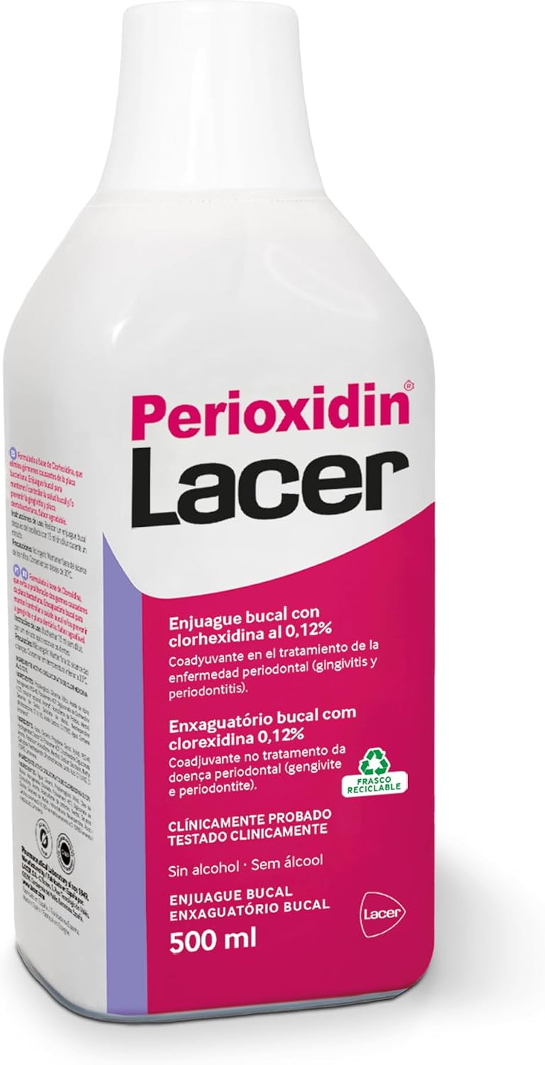Perioxidin - Lacer Enjuague bucal, 500 ml, paquete de 1 : Amazon.com.mx ...