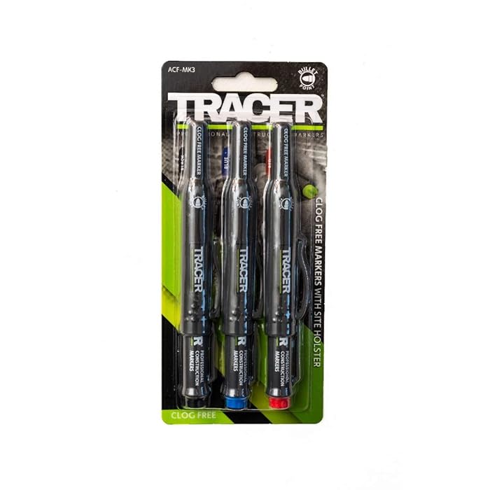Buy TRACER Clog-Free Construction Marker Kit with TRACER Site Holster ...