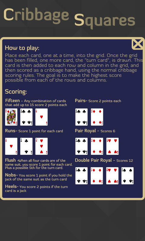 Scoring Cribbage Flush