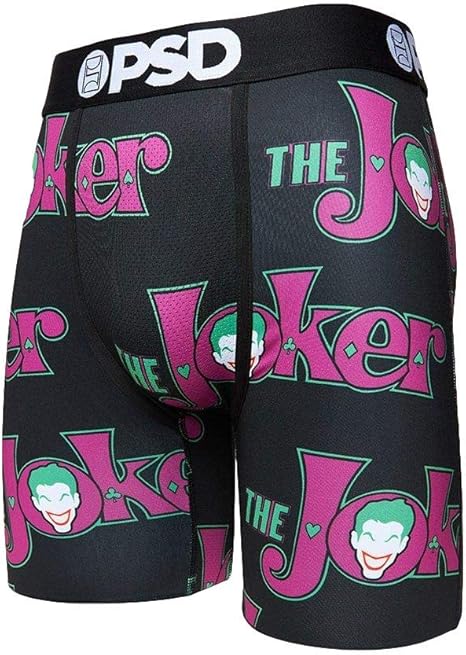PSD Underwear Men's DC Joker Logo Boxer Brief 2XL Black at Amazon Men’s ...