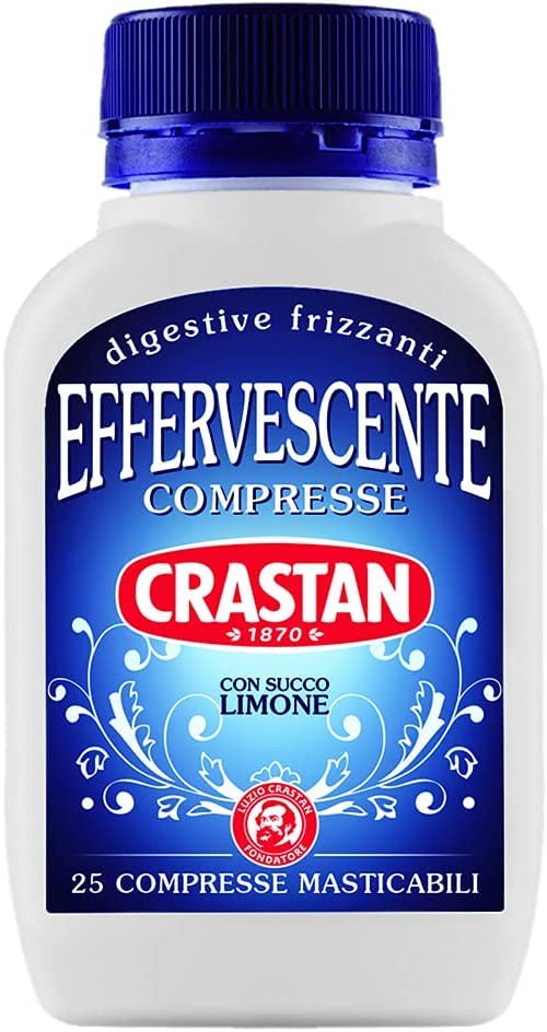 6 X Crastan Effervescente 25 Compress Digestive Chewable Tablet Lemon ...