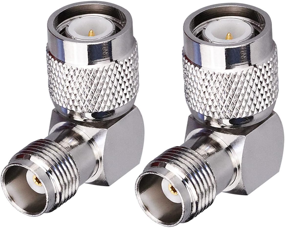 Amazon.com: TUOLNK 2 Pack TNC Male to TNC Female Right Angle Connector 90 Degree Coax Adapter ...
