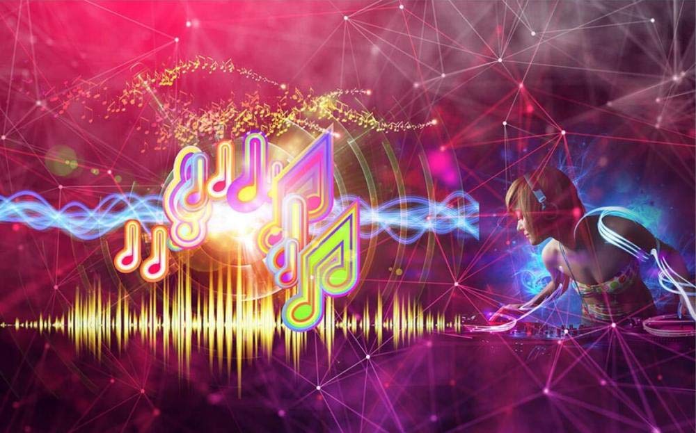 Dj Effects Wallpaper Glitter Wallpaper_ktv Wall Picture Music Bar Wall