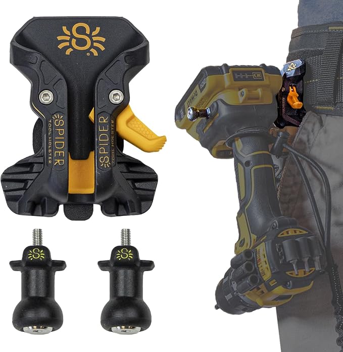 Spider Tool Holster - Pro Tool Holster + Two Driver Pins - Upgraded ...