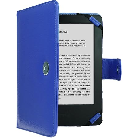 TECHGEAR Blue Kindle PU Leather Folio Case Cover With Magnetic Clasp ...