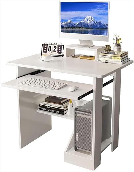 Amazon.com: LERIJN 30-Inch Small Computer Desk for Small Spaces With ...