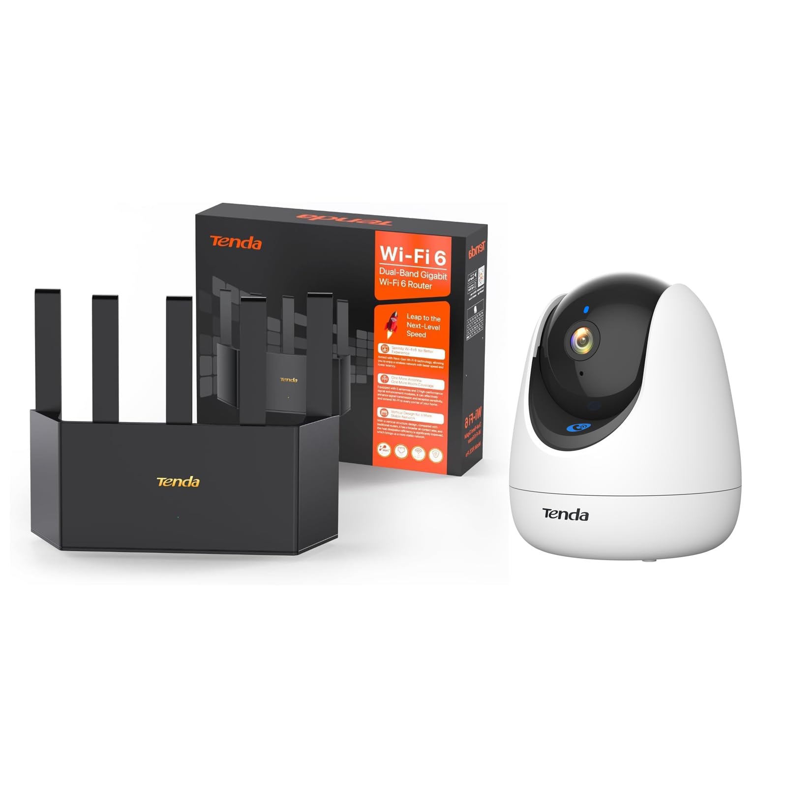 Amazon.com: Tenda CP3Pro 2K 1PC Indoor Security Cameras and Tenda ...