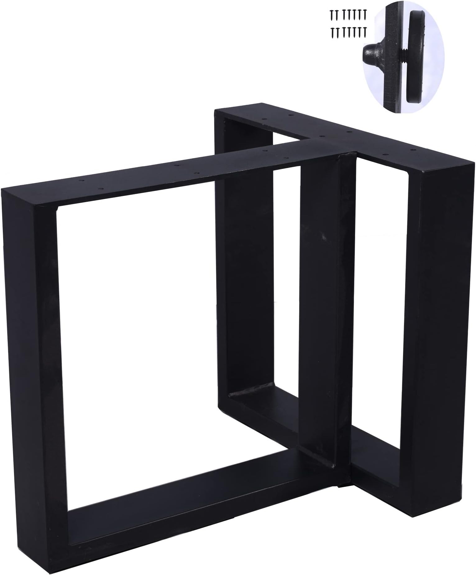 Amazon.com: HighFree 2PCS Black Metal Bench Legs 16 inch Tall ...