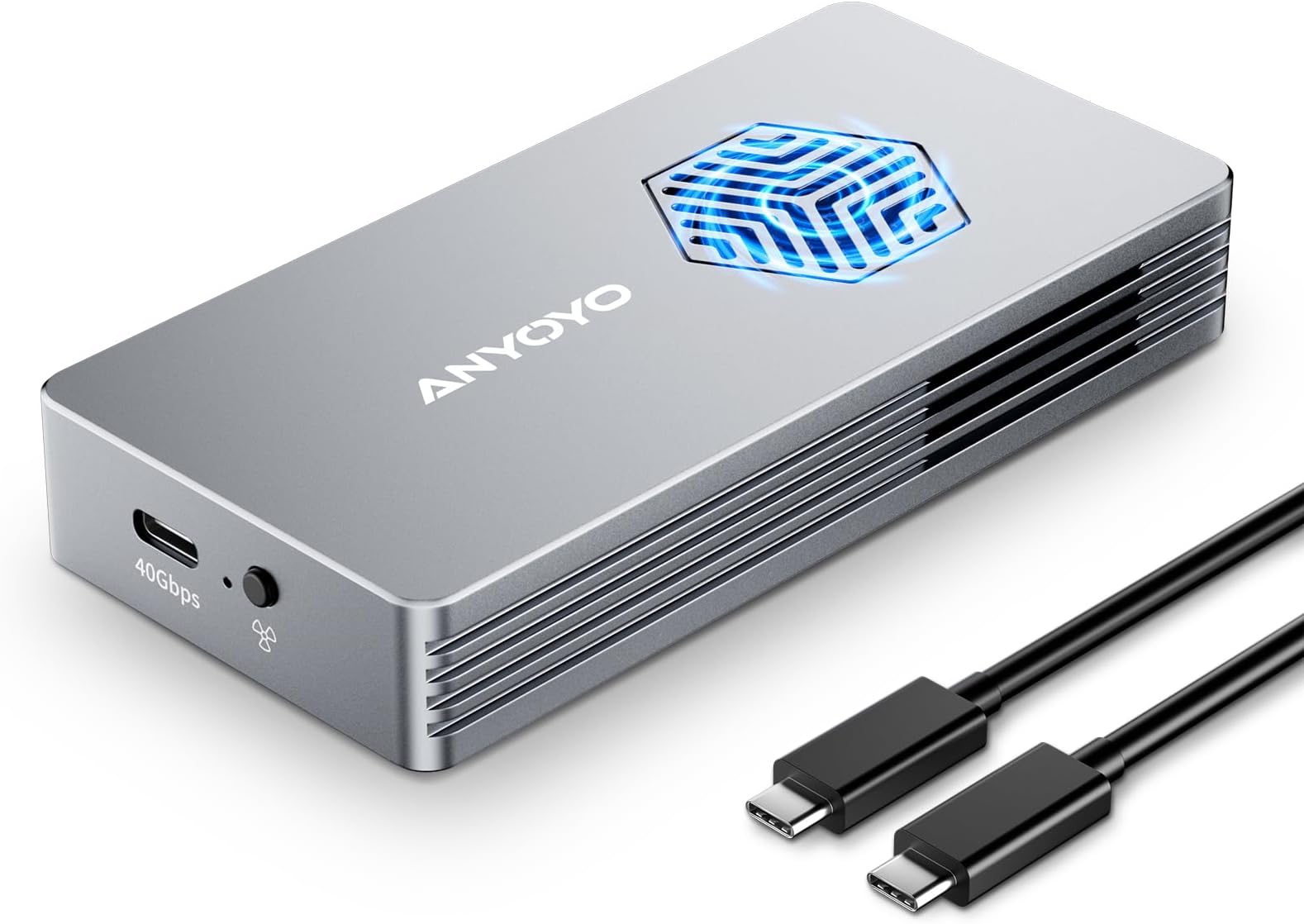 Amazon.com: ANYOYO 80Gbps M.2 NVMe SSD Enclosure Supports Up to 8TB ...