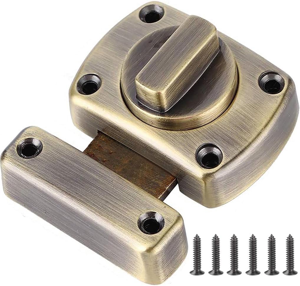 Litensh Bathroom Door Bolt Lock Toilet Door Latch Rotate Bolt Gate ...