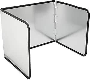 Amazon.com: Qidaco Creek Splatter Shield Guard - 3 Sided Foldable Metal ...