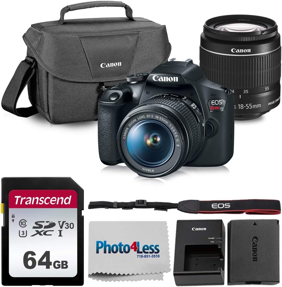 Amazon.com : Canon EOS Rebel T7 Digital SLR Camera Bundle + EF-S 18 ...