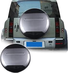 Amazon.com: ABS Bright Noodle Leather Car Rear Spare Tire Protective ...