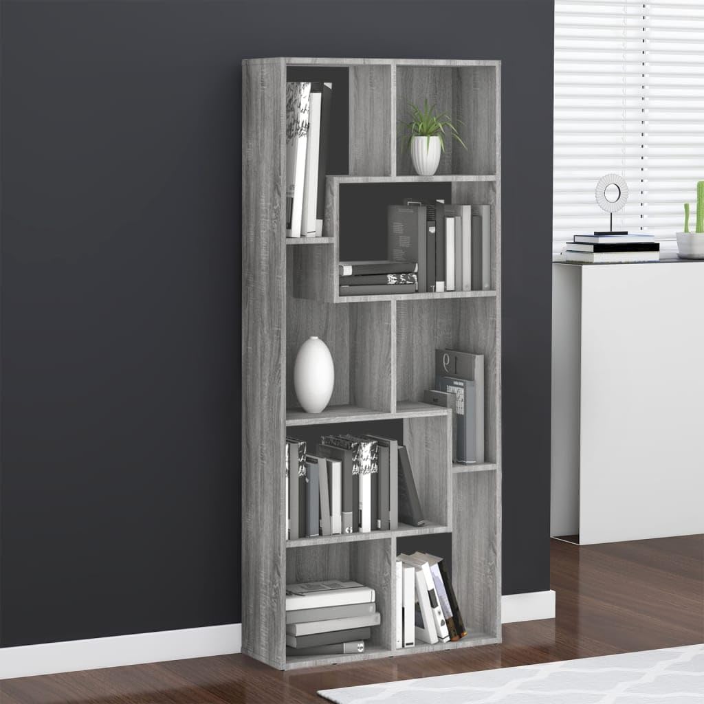 Natulvd Bookshelf, Tree-Shaped Bookcase Storage Shelf with 8 ...
