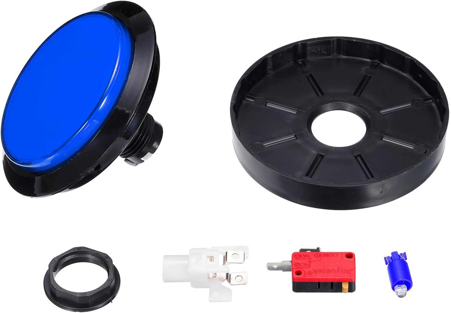 MECCANIXITY Starts Arcade Buttons ABS Micro Switch Flat Large Circle ...