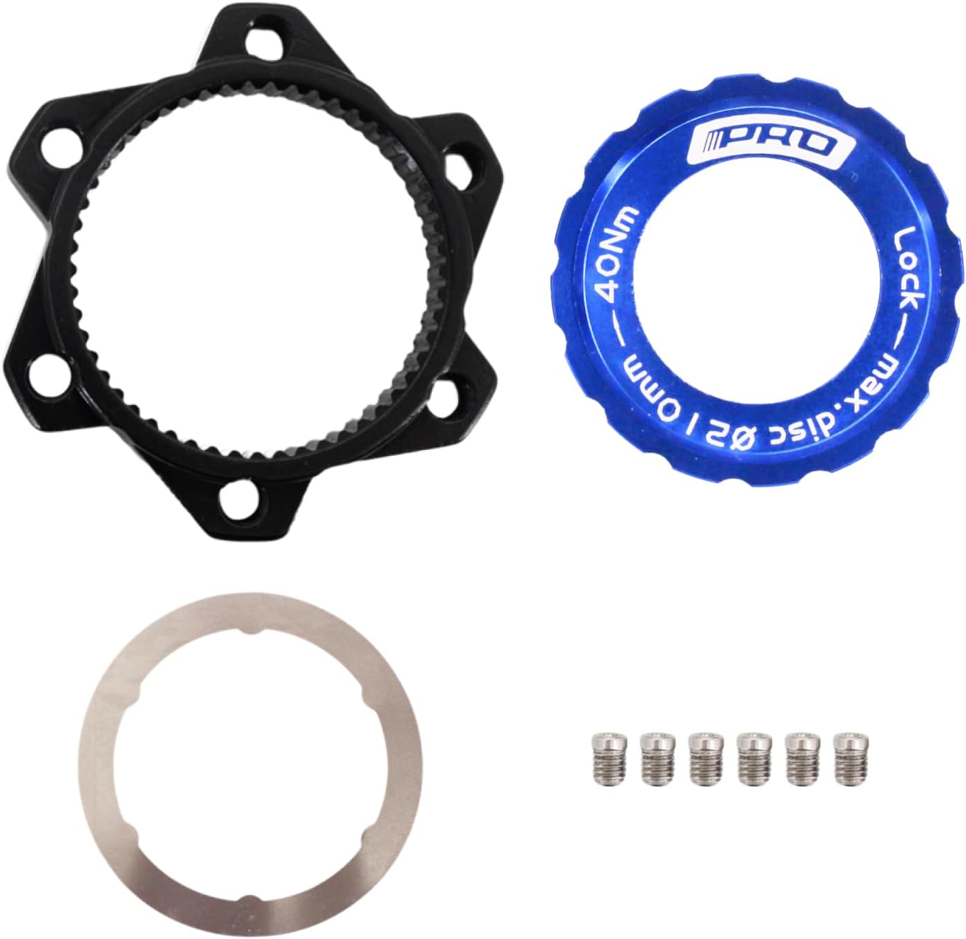 Amazon.com: SHIMANO Centerlock to 6-Bolt Rotor Adapter Black, One Size ...