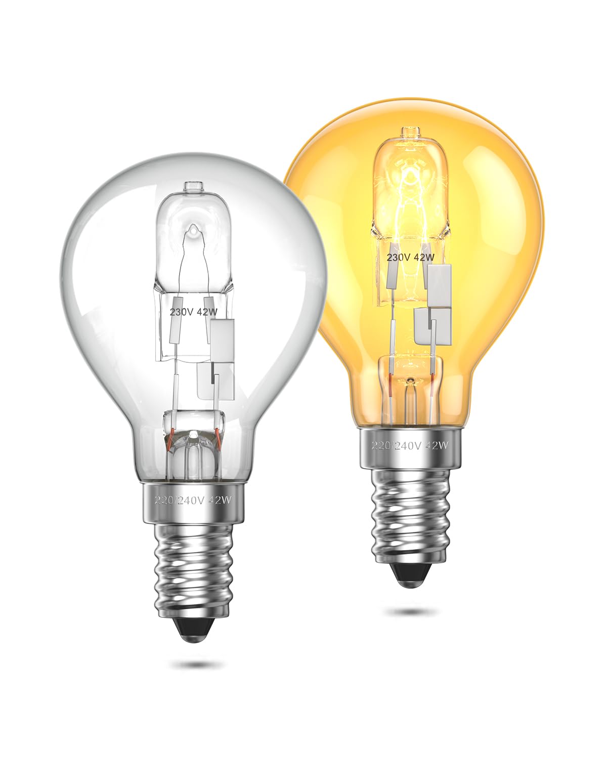Luxvista E14 Halogen Light Bulbs Small Screw, 42W Dimmable Halogen ...