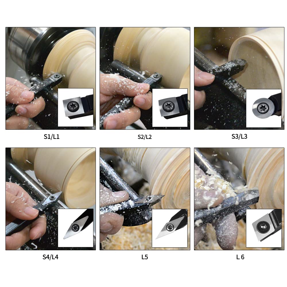 Snapklik.com : NAGU Carbide Wood Lathe Turning Tool Includes Diamond ...