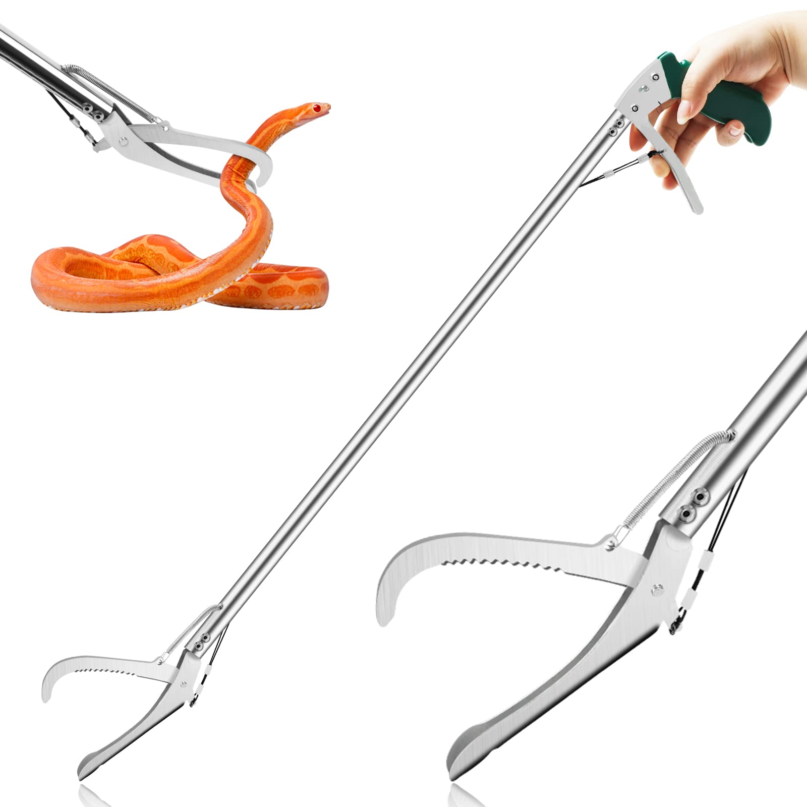 Buy KONKY47-Inch Stainless Steel Professional Snake Catcher, Reptile ...