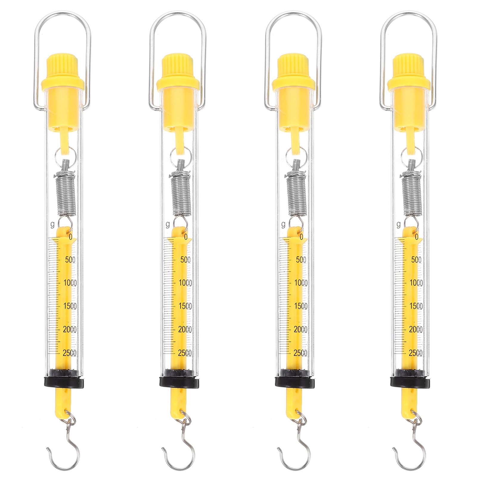 Dual Labeled Scale 4Pcs Spring Scale Newton Meter Spring Scale Portable ...