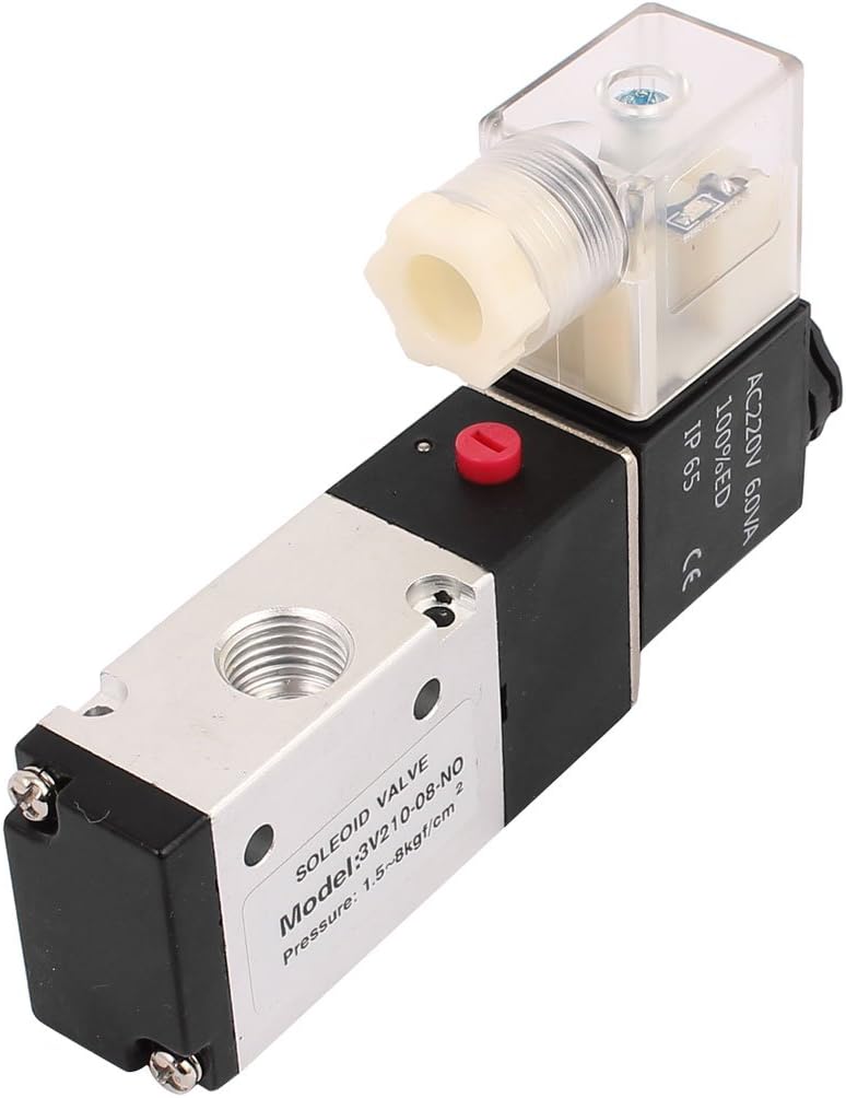 Amazon.com: IIVVERR 3V210-08-NO AC 220V 2 Position 3 Way RC1/4 Neutral ...