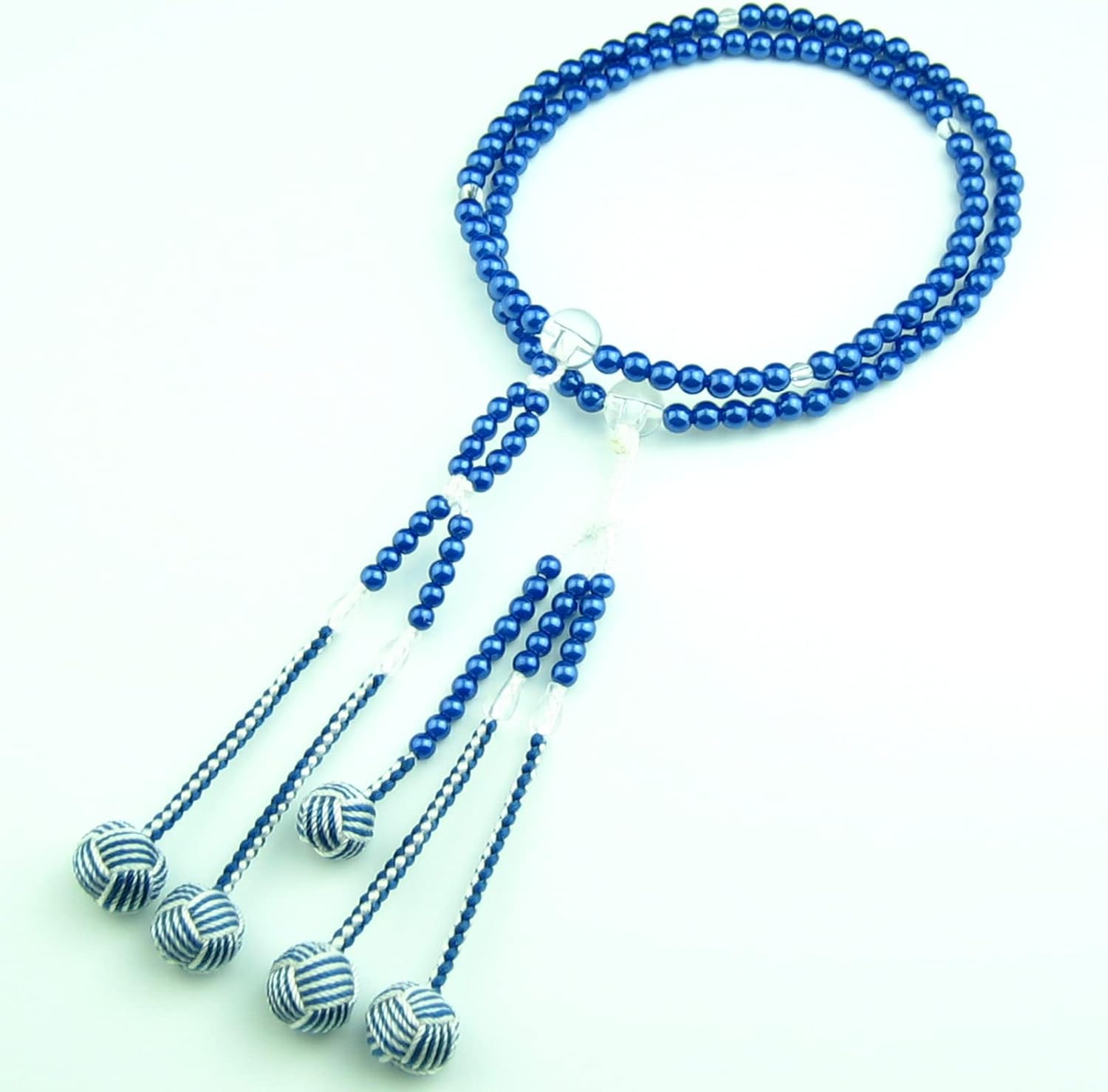 妙蓮花 数珠 創価学会用 PCパール 念珠 男性女性通用 9寸 Mサイズ 人気ブレゼント! SGI praying アクリル製水晶仕立 ...