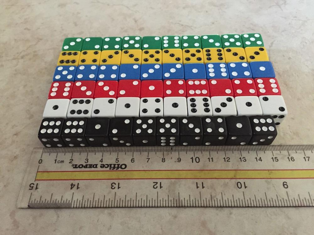 Amazon.com: Discount Learning Supplies 100 Black Dice - 16Mm : Toys & Games