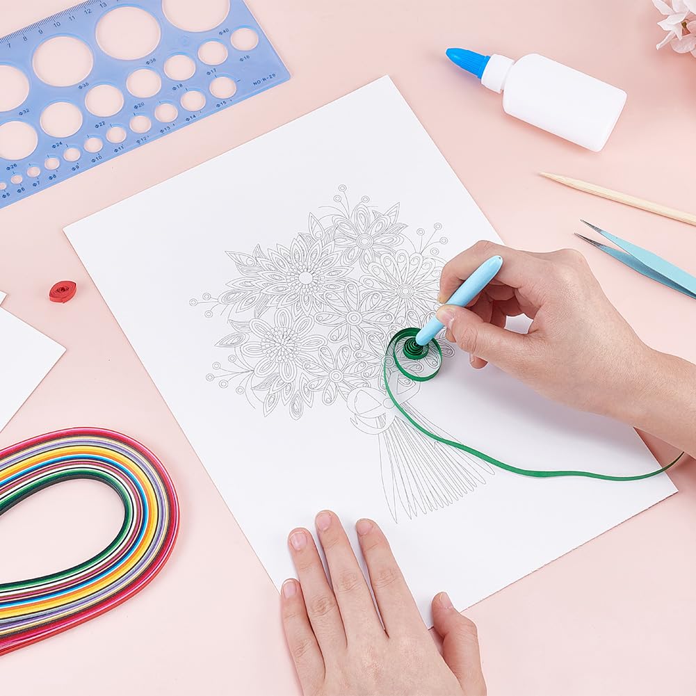 WEBEEDY DIY Flower Paper Quilling Kit For Adults Beginners | 4 Styles ...