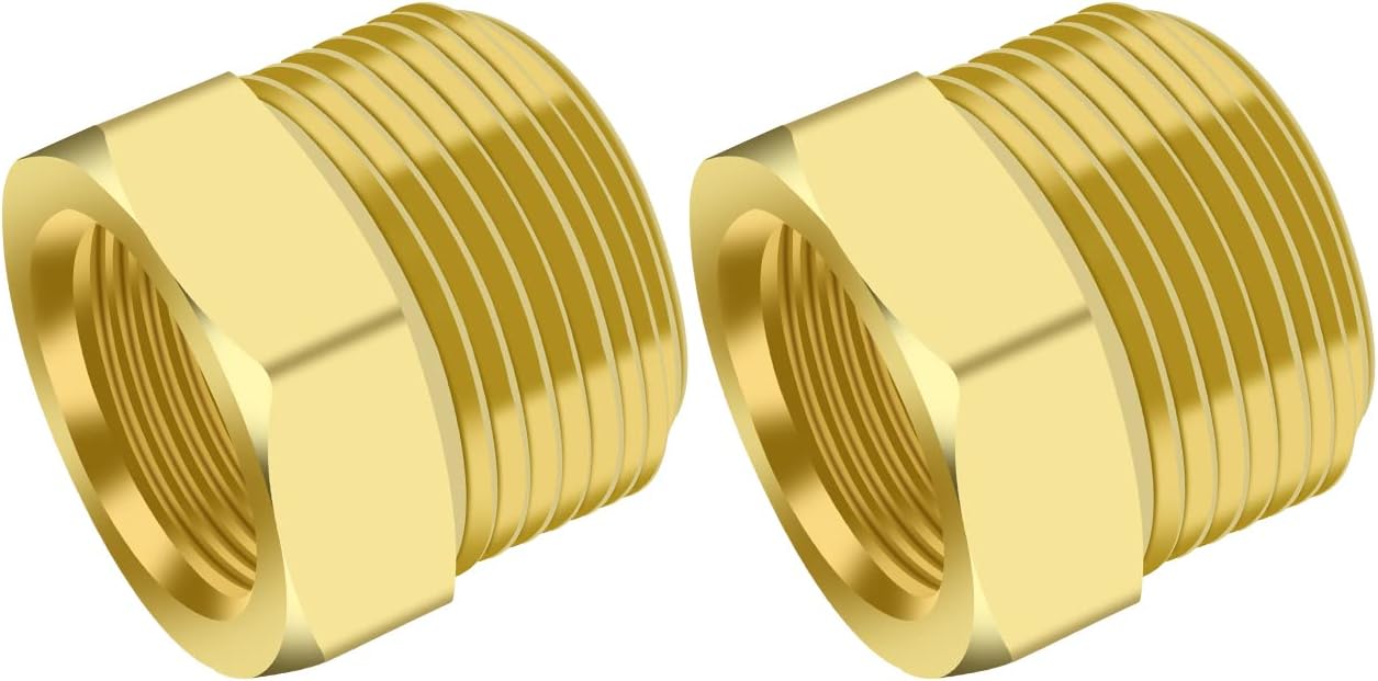 Amazon.com: SDTC Tech 2-Pack Brass Bushing Reducer Adapter 3/4-Inch NPT ...