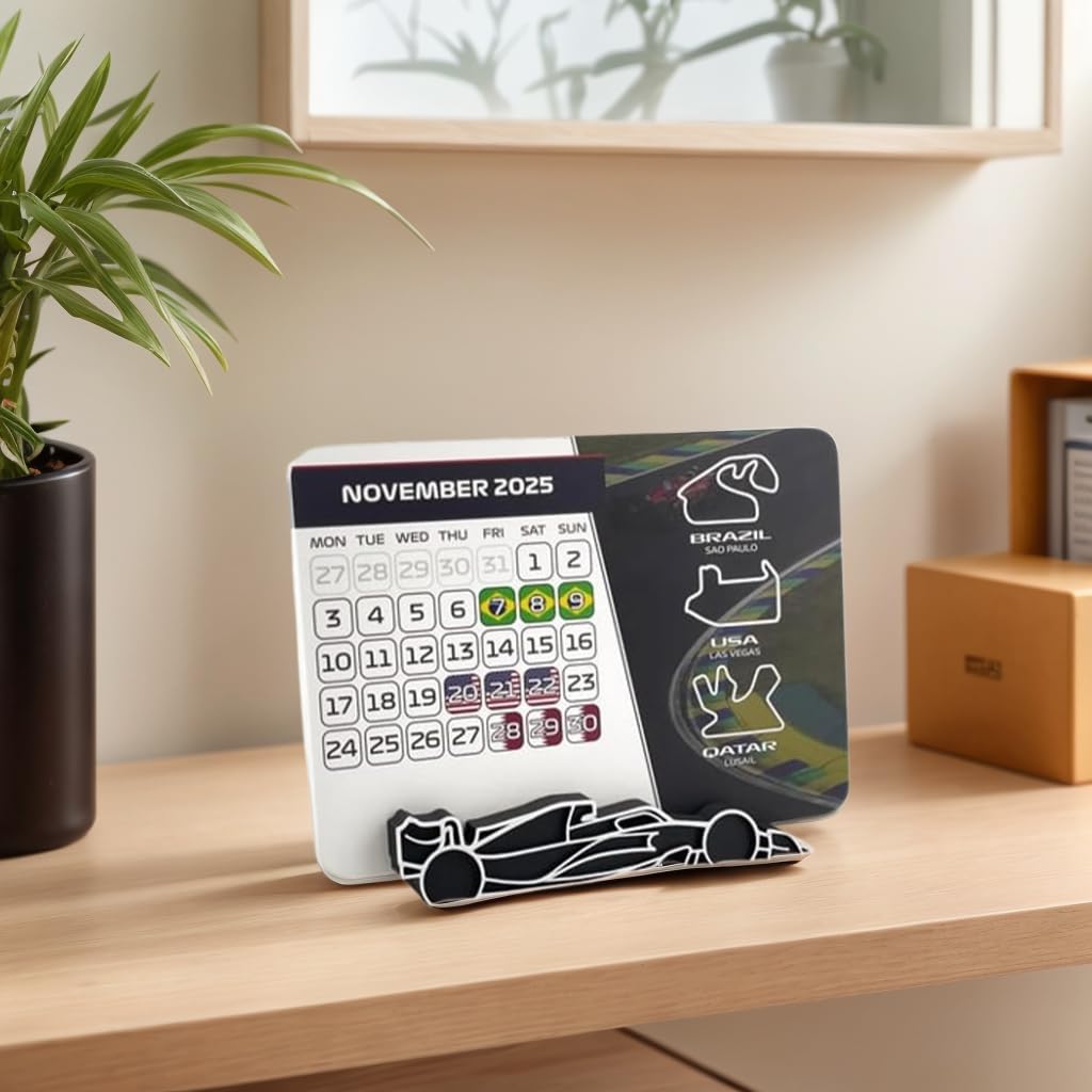 Snapklik.com : 4PCS Formula Calendars 2025 F1Calendar 2025 Desktop ...
