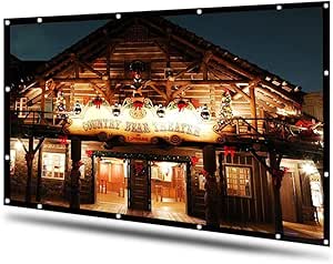 Amazon.com: Projector Screen 100/120 inch Projector Screen HD 16:9 ...