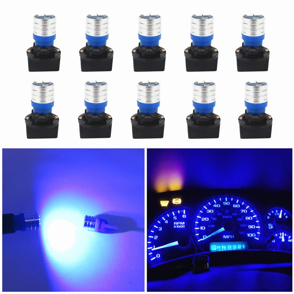 Amazon.com: WLJH Blue T10 Led Bulb Dash Light PC168 PC195 PC194 Bulbs ...