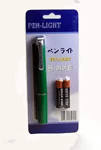 Green Pocket Pen Light ~ 1 bright pen torch : Amazon.co.uk: Health ...
