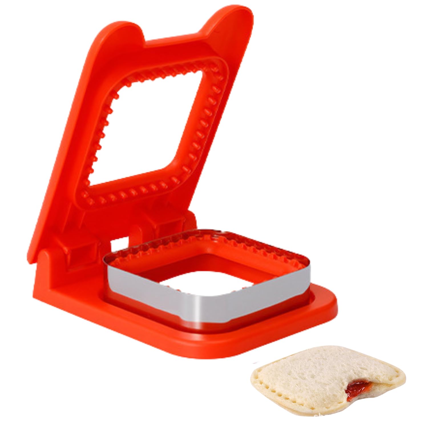 Orapink Sandwich Cutter and Sealer, Square Pocket Sandwiches Cutter ...