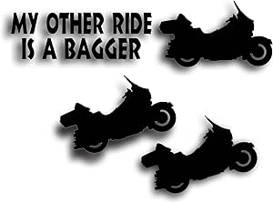 Amazon.com - My Other Ride is A Bagger Decal for Touring Bike ...