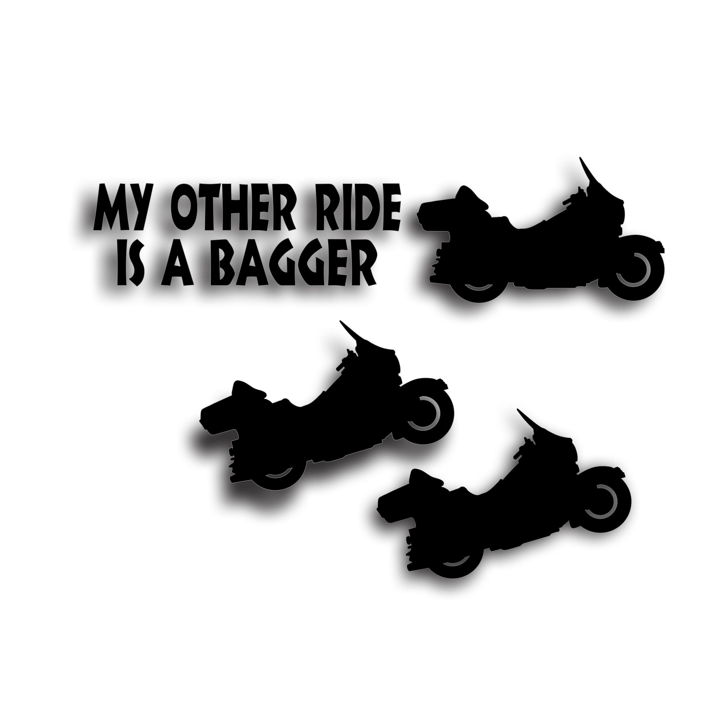Amazon.com - My Other Ride is A Bagger Decal for Touring Bike ...