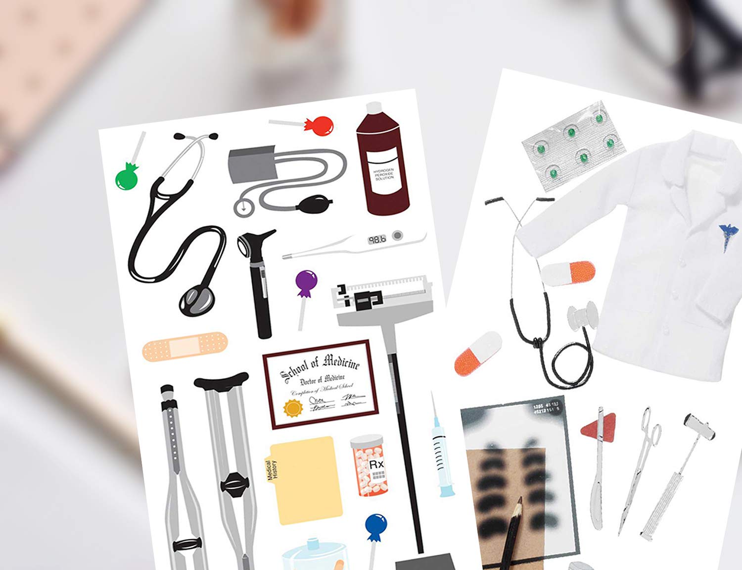 Medical Stickers For Scrapbooking