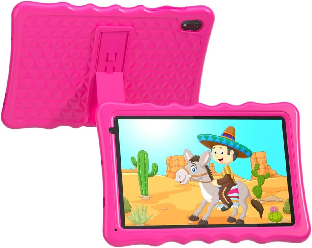 Amazon.com : Android 13 Kids 10 inch Tablet with case Included,Android ...