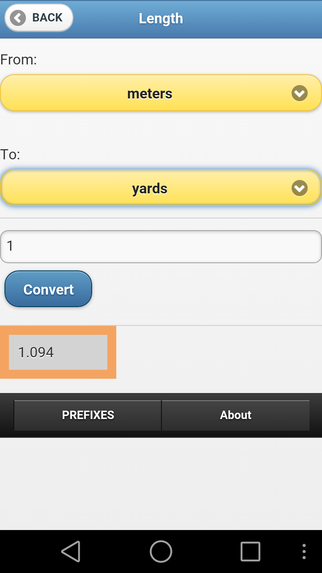 Aplicación A1 Converter en Amazon Appstore