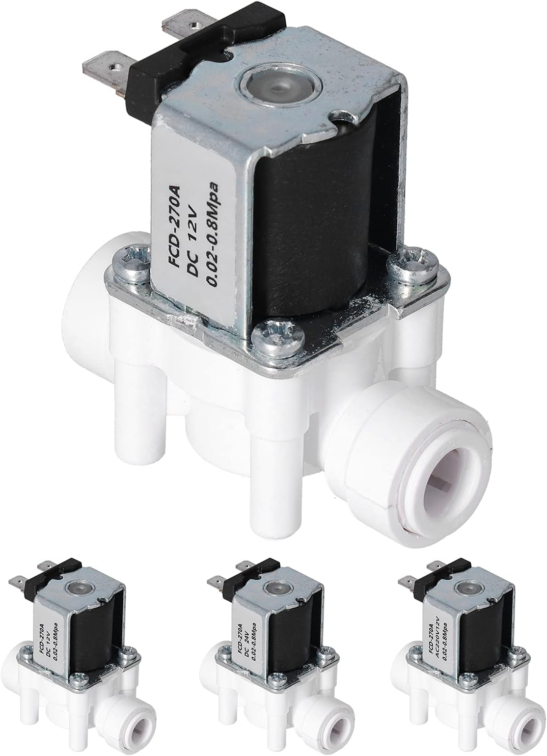 Amazon.com: DIGITEN 12V 3/8" Inlet Feed Water Solenoid Valve Quick ...
