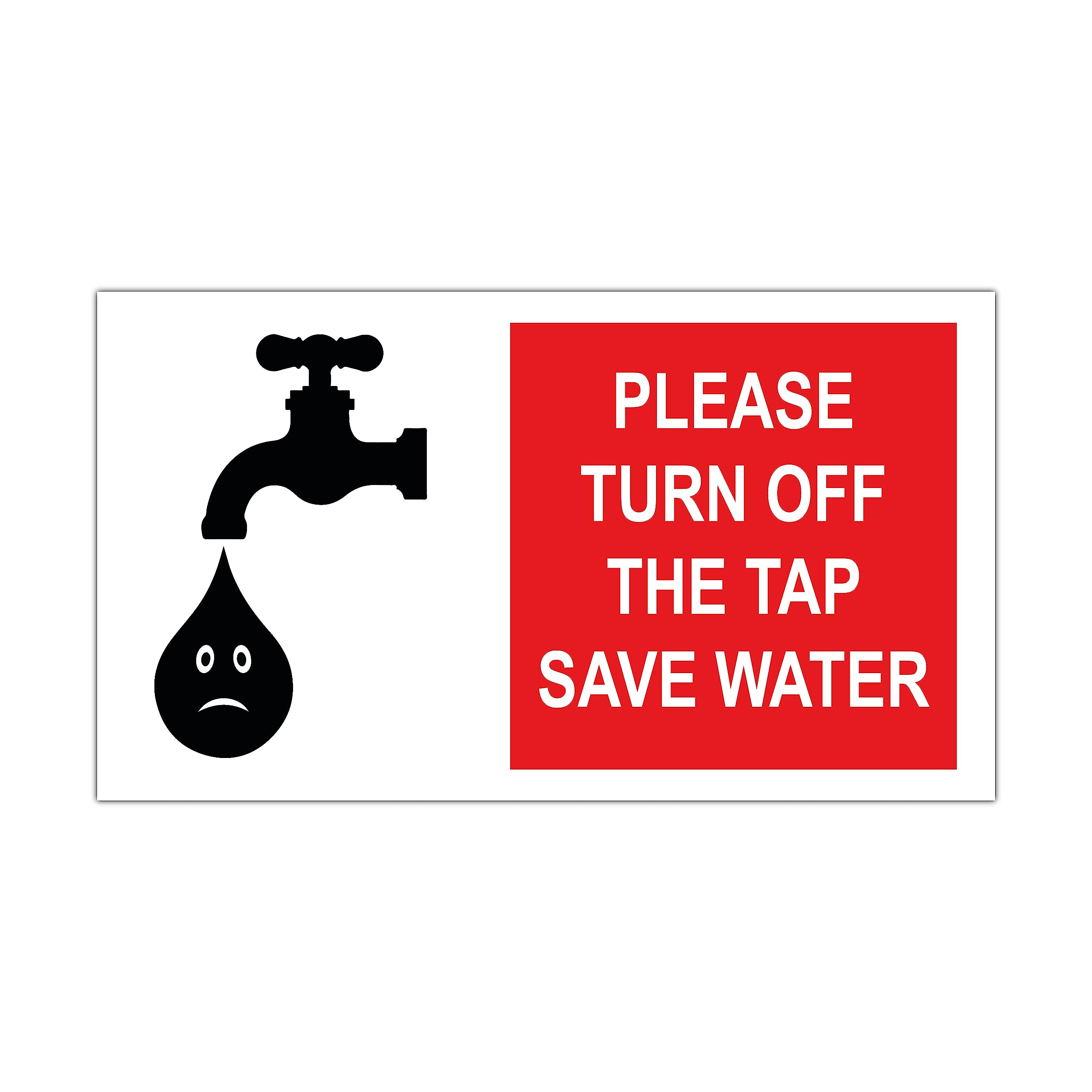 SIGN EVER Turn Off The Tap Save Water Sign Boards Combo for School ...