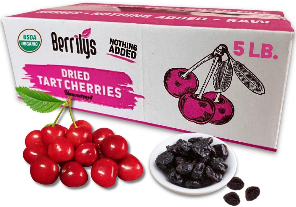 Amazon.com: Dried Cherries 4 LB (64oz) Resealable Bag, Tart (Sour ...