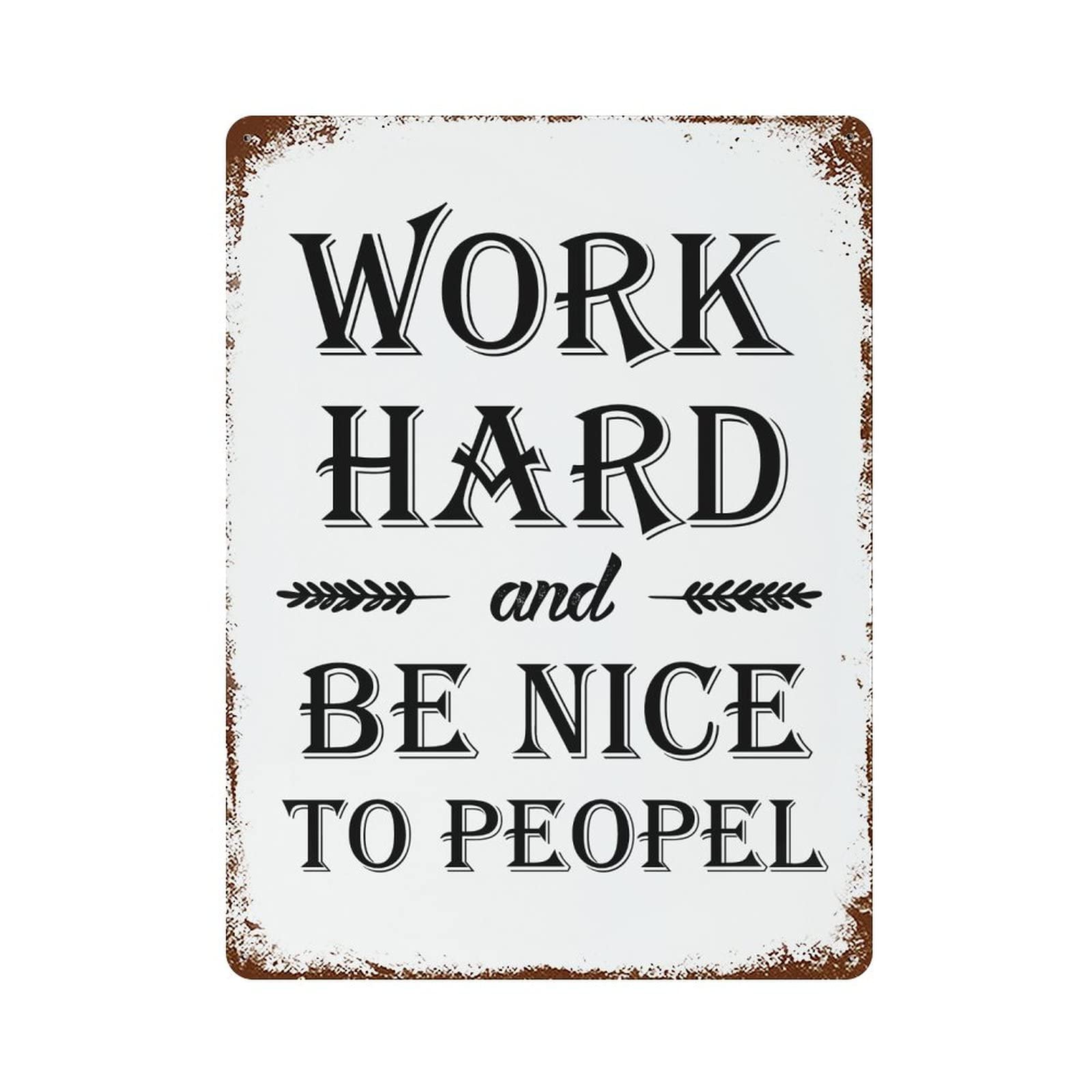 People At Work Sign