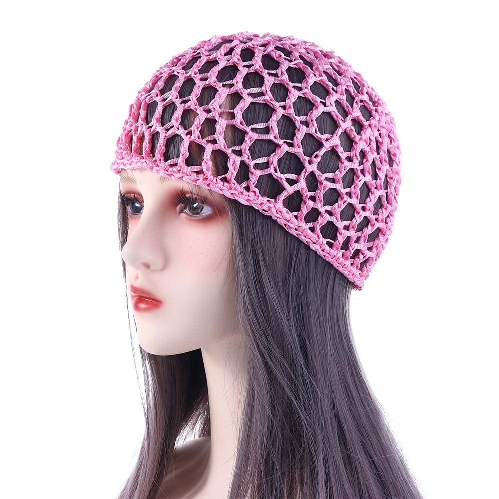 Amazon.com : Hair Net Mesh Cap Crochet Women Turbans Sleeping Handmade ...