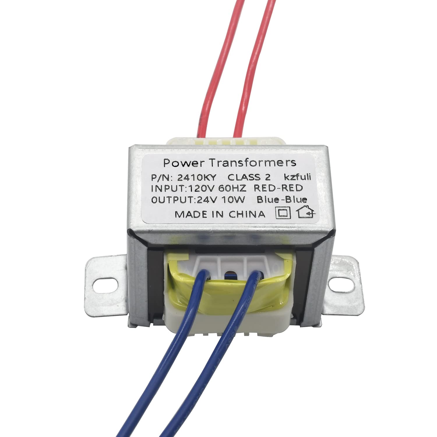 24V/10W AC/AC Power Transformer, Input 120V/60HZ Single-Phase ...