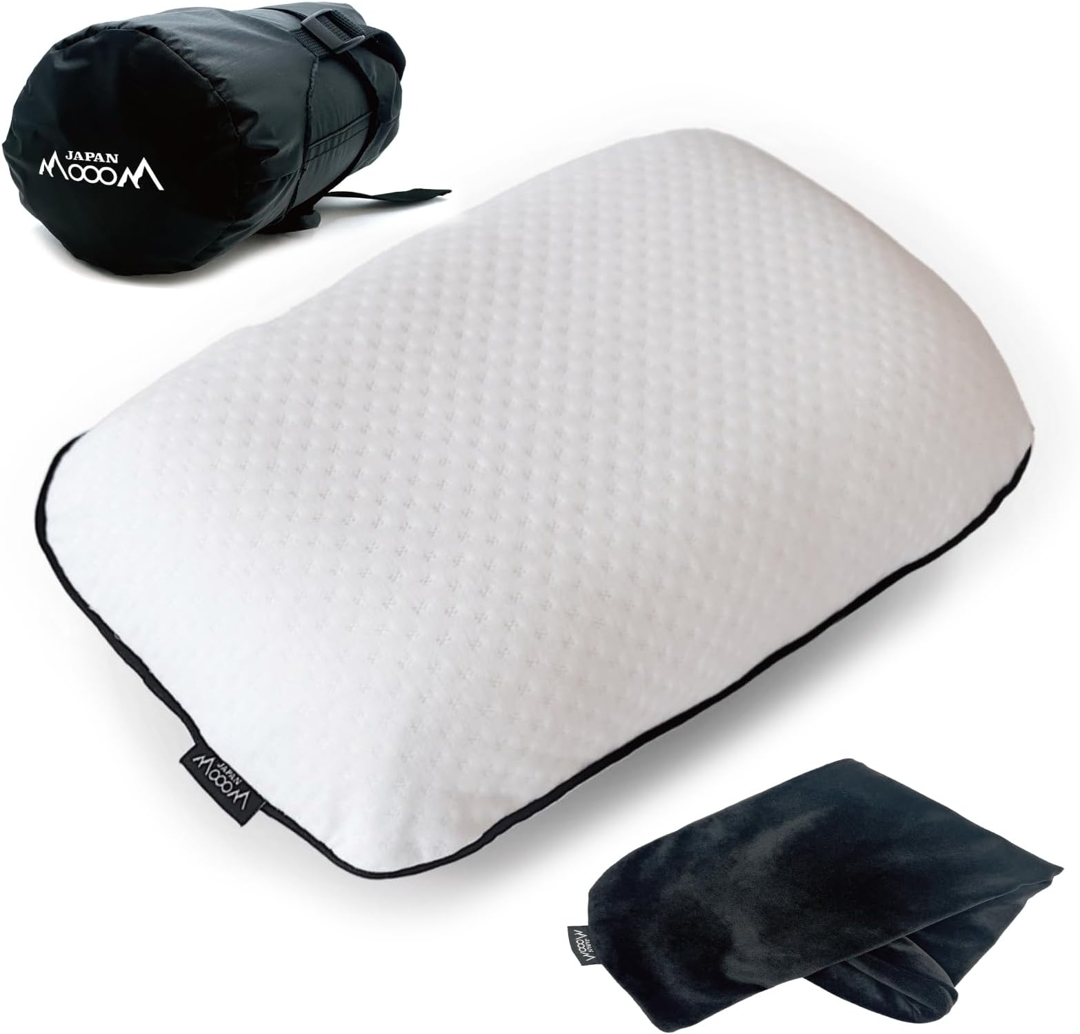 Amazon.co.jp: [MoooM JAPAN]トラベル＆キャンプ枕 コンプレッションバッグ付き 2WAY 低反発 オールシーズン ...