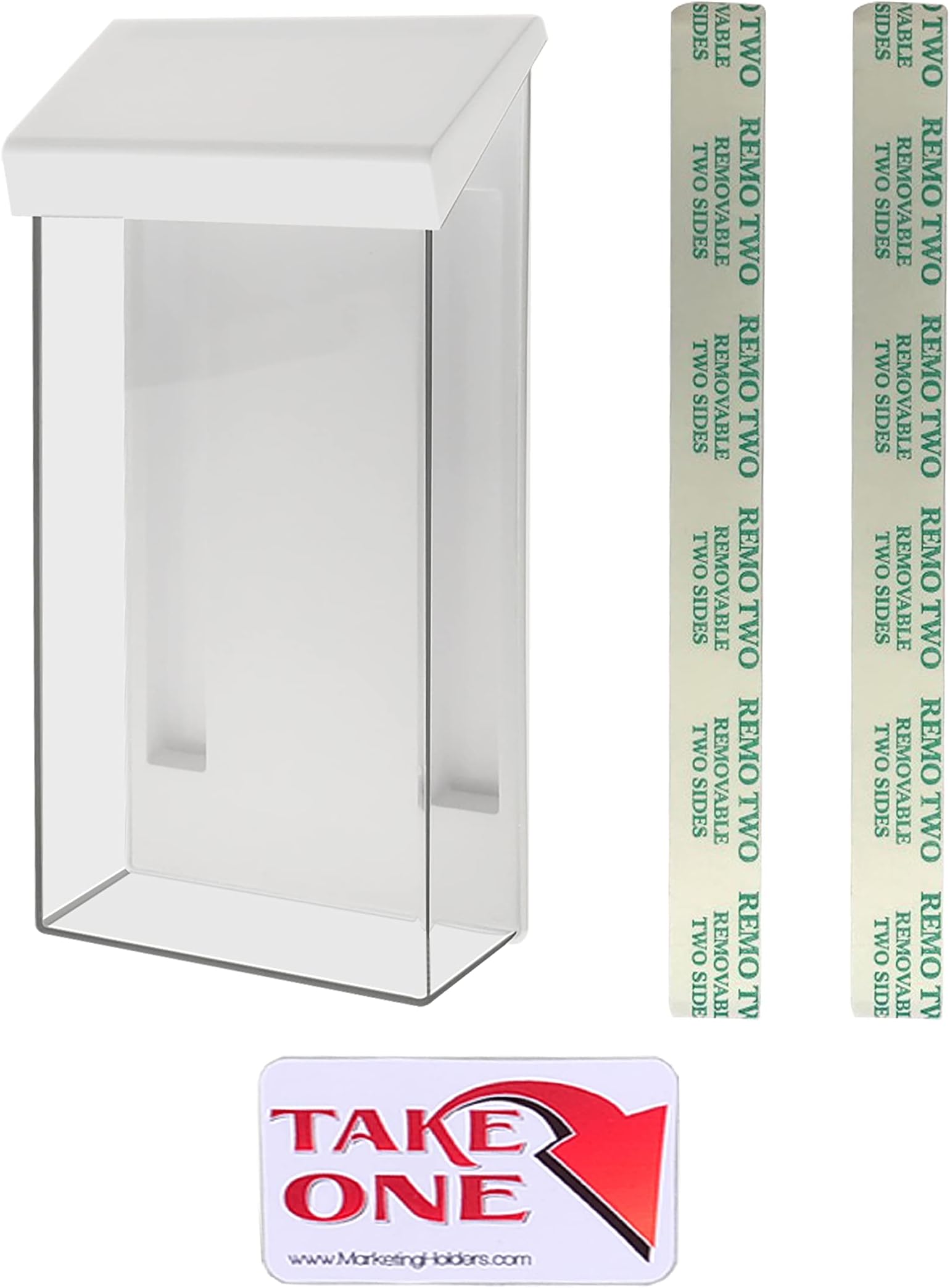 Amazon.com : Marketing Holders Outdoor Brochure Holder Box Clear with ...