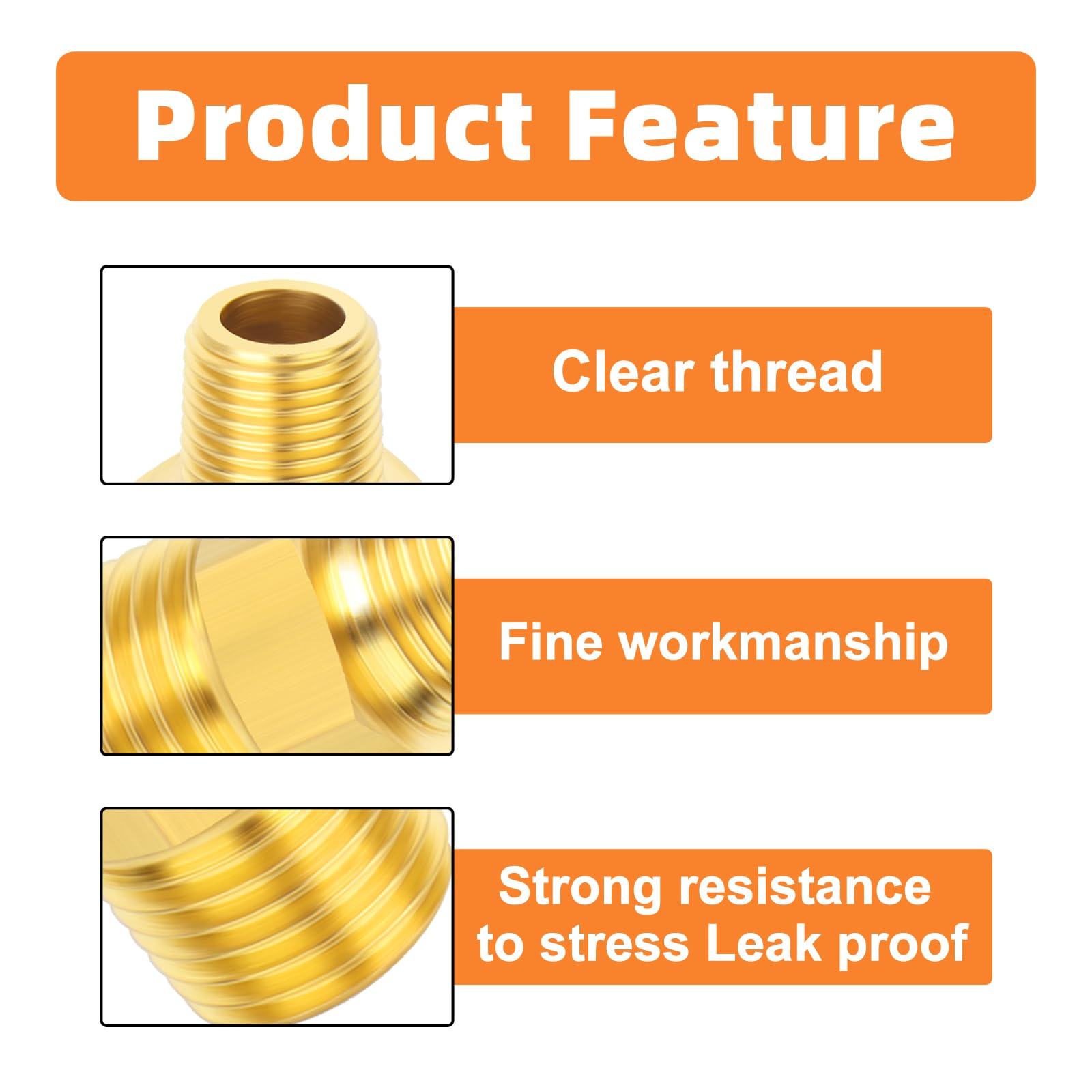 Snapklik.com : Brass Reducing Hex Nipples,1 Inch NPT Male X 3/4 Inch NPT Male Brass Pipe Adapter ...