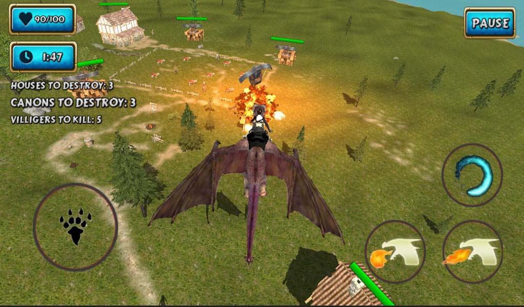 Fire Flying Dragon Simulator Warrior Sky Rider 3D - App on the Amazon ...